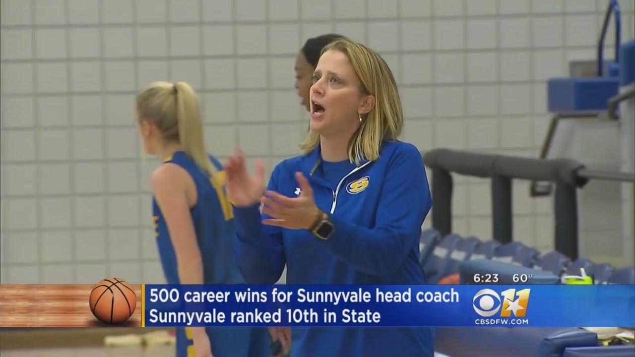 Sunnyvale High Girls Basketball Coach Notches 500th Win - YouTube