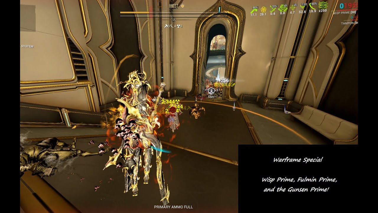 Wisp Prime, Fulmin Prime, and Gunsen Prime!!! Warframe Special! - YouTube
