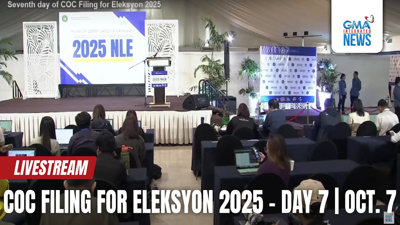 LIVE: COC filing for Eleksyon 2025 - Day 7 (Oct. 7, 2024) - Replay ...
