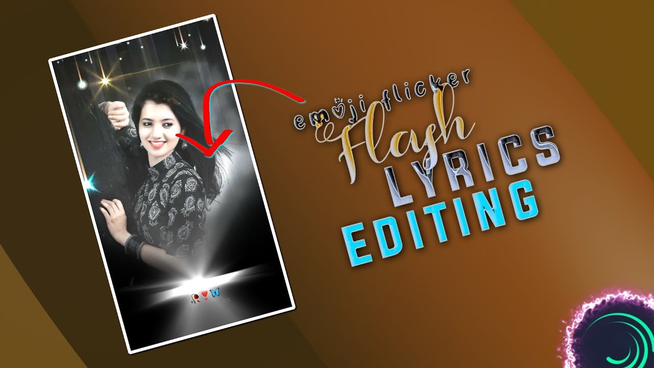 How to make Fliker emoji lyrics in hindi | Alight Motion Viral Flash lyrics video editing ...