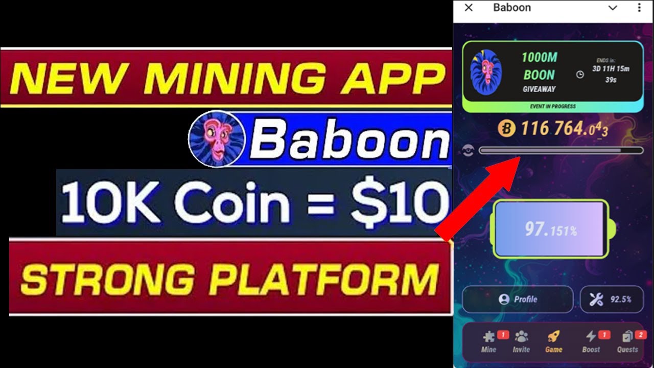 Baboon Claim #Update | Earn Money App | 15 Minutes Study | Baboon Coin ...