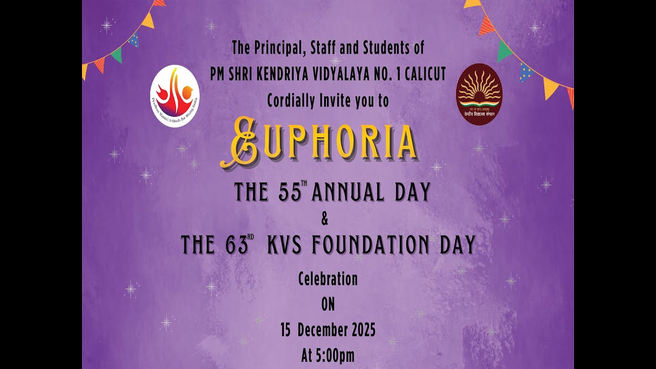 EUPHORIA || The 55 Annual Day || The 63" Kvs Foundation Day - YouTube