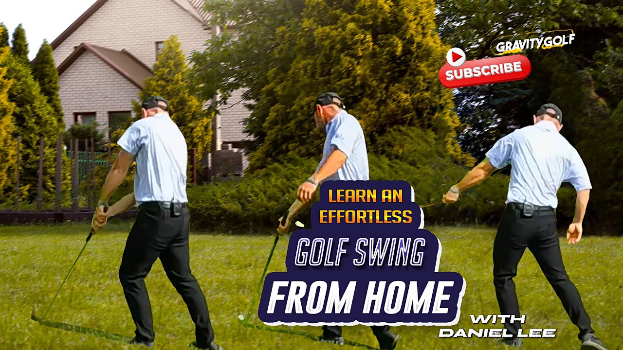 TRAIN AN EFFORTLESS GOLF SWING FROM HOME - Build Gravity Golf Fundamentals - YouTube