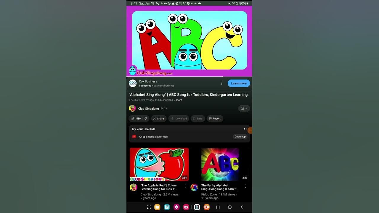 alphabet sing along song - YouTube