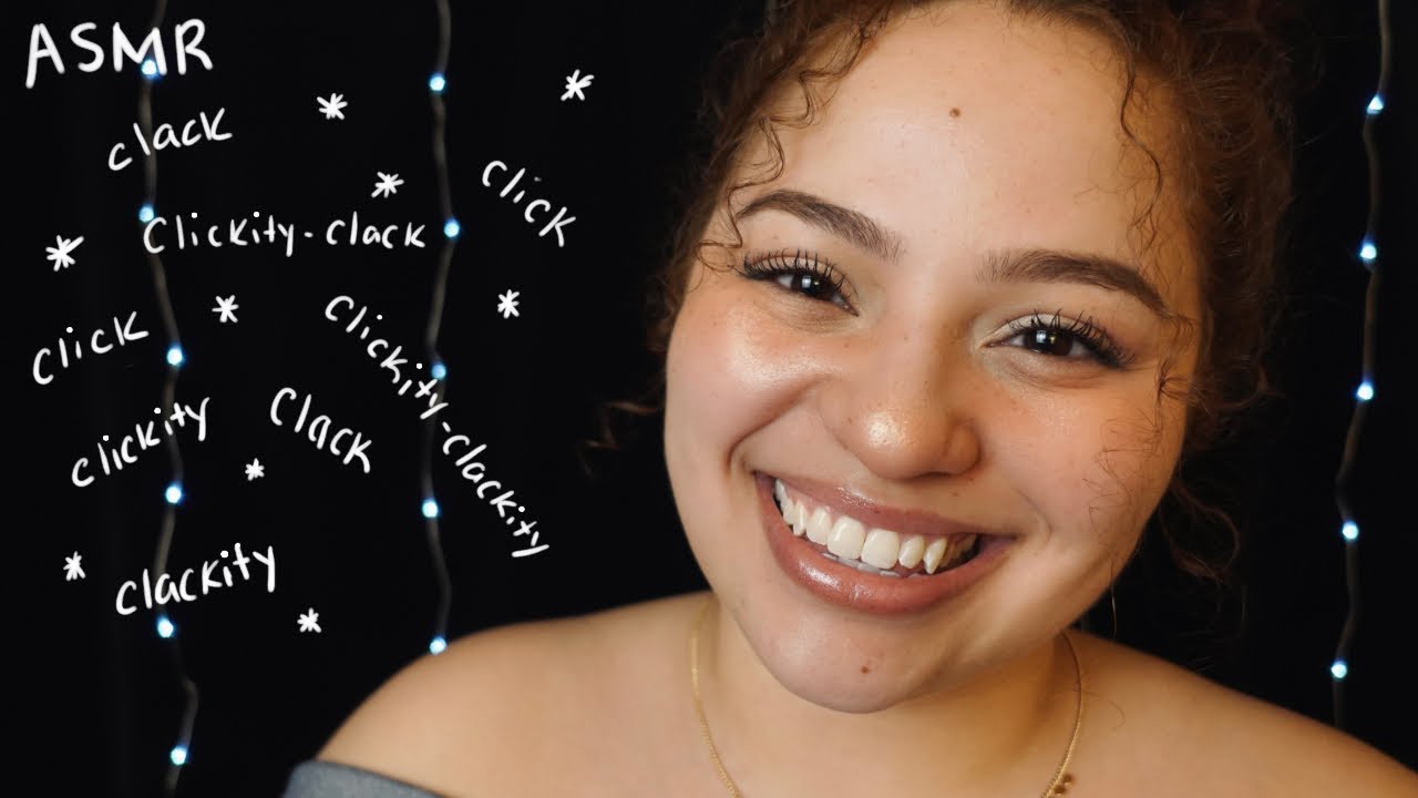 ASMR | Click Clack Sounds (Clickity-clack, mouth sounds, tingles ...