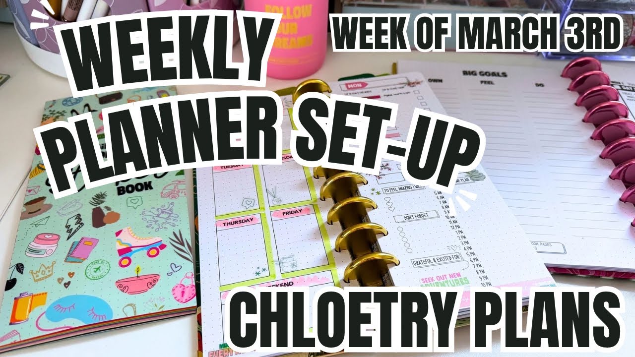 Plan & Chat! Planner Set-Up | Week of March 3rd - YouTube