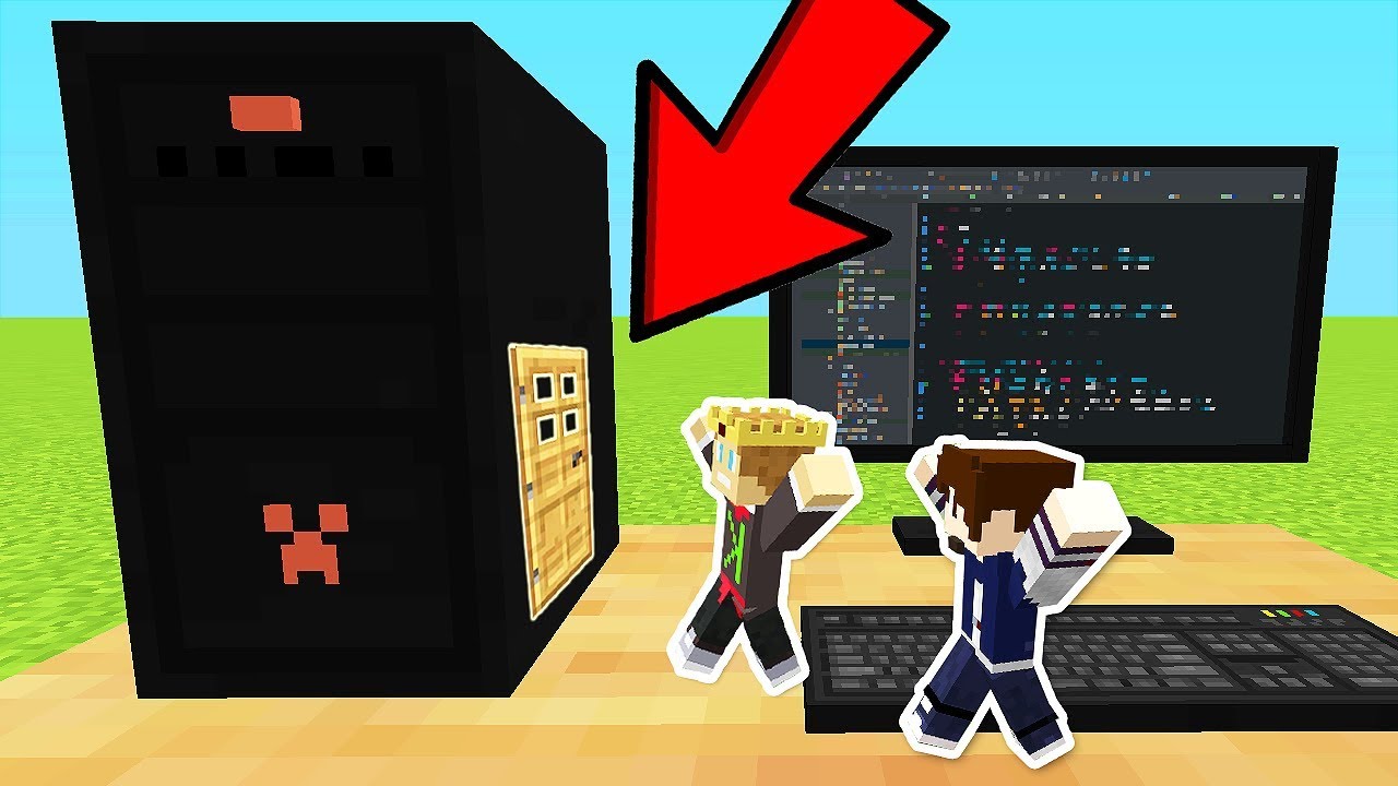 Minecraft ENTRAMOS DENTRO DO COMPUTADOR NO MINECRAFT MOD !!! - YouTube