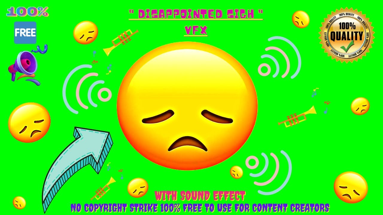 Disappointed😞Emoji Animation With Sound Effect🔊No Copyright Strike ️100 ...