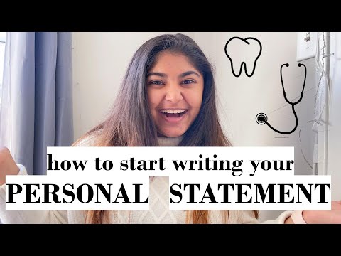 Guide to Writing a PERSONAL STATEMENT (for Dental and Medical School ...