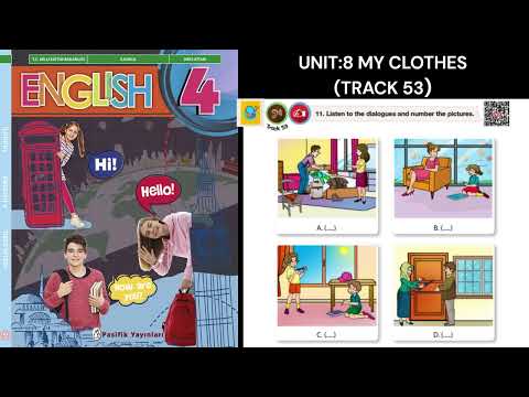 ENGLISH 4 İLKOKUL DERS KİTABI (PASİFİK YAYINLARI ) / UNIT : 8 (MY CLOTHES) TRACK 53 /(PAGE 116)