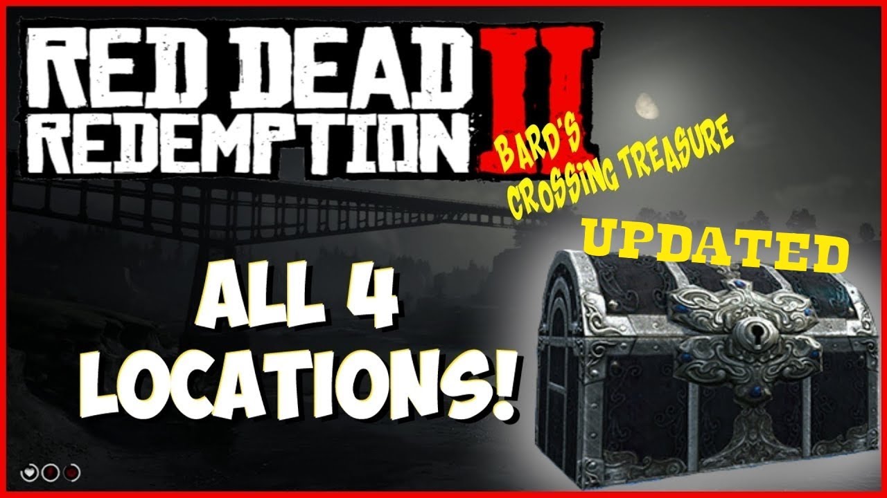 RDR2 ONLINE BARD'S CROSSING TREASURE LOCATIONS [UPDATED] - YouTube
