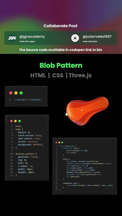 Blog Pattern Html Css Css3 Shorts Programmingpython Coding Code Viral Youtube