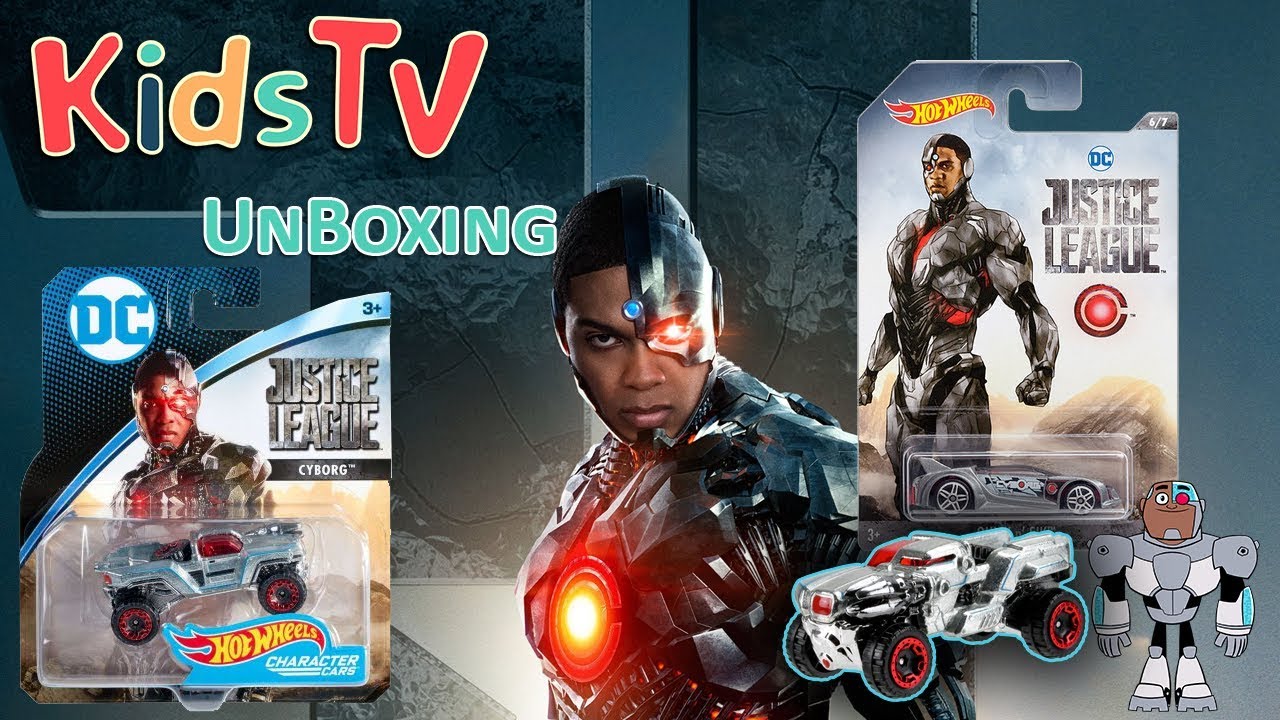 Unboxing Hot Wheels Justice League Movie Cyborg Toy Vehicles with ...