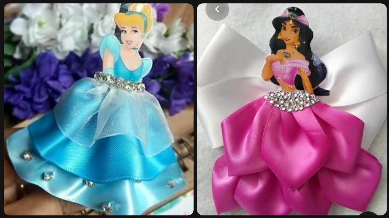 Beautiful & Charming Handmade Disney Princess Ribbon Big Hair bows ...