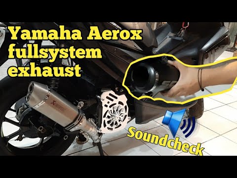 Soundcheck | Yamaha Aerox fullsystem exhaust | Akrapovic and SC Project ...