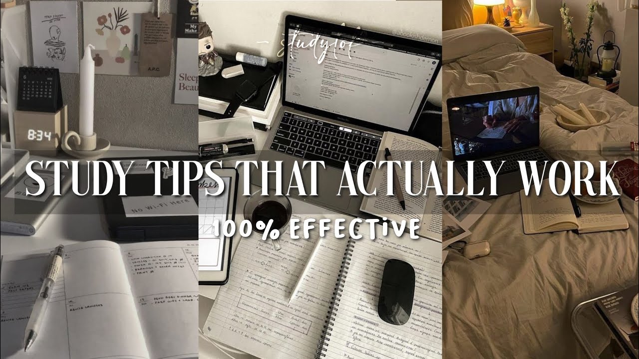 Study Tips that Actually Work 🧋💌📚 | Tried and Tested! - YouTube