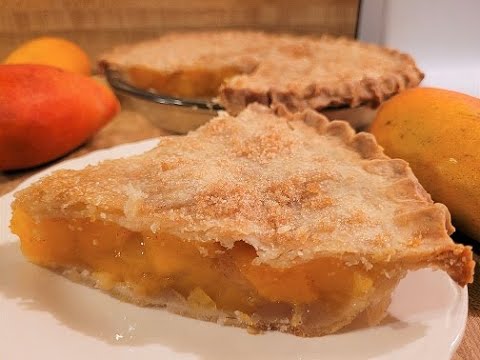 Mango Pie Recipe 🥭🥧🍋🥭 w/ Frozen Mangoes🍨👨‍🍳 Old-Fashioned Pie, similar ...