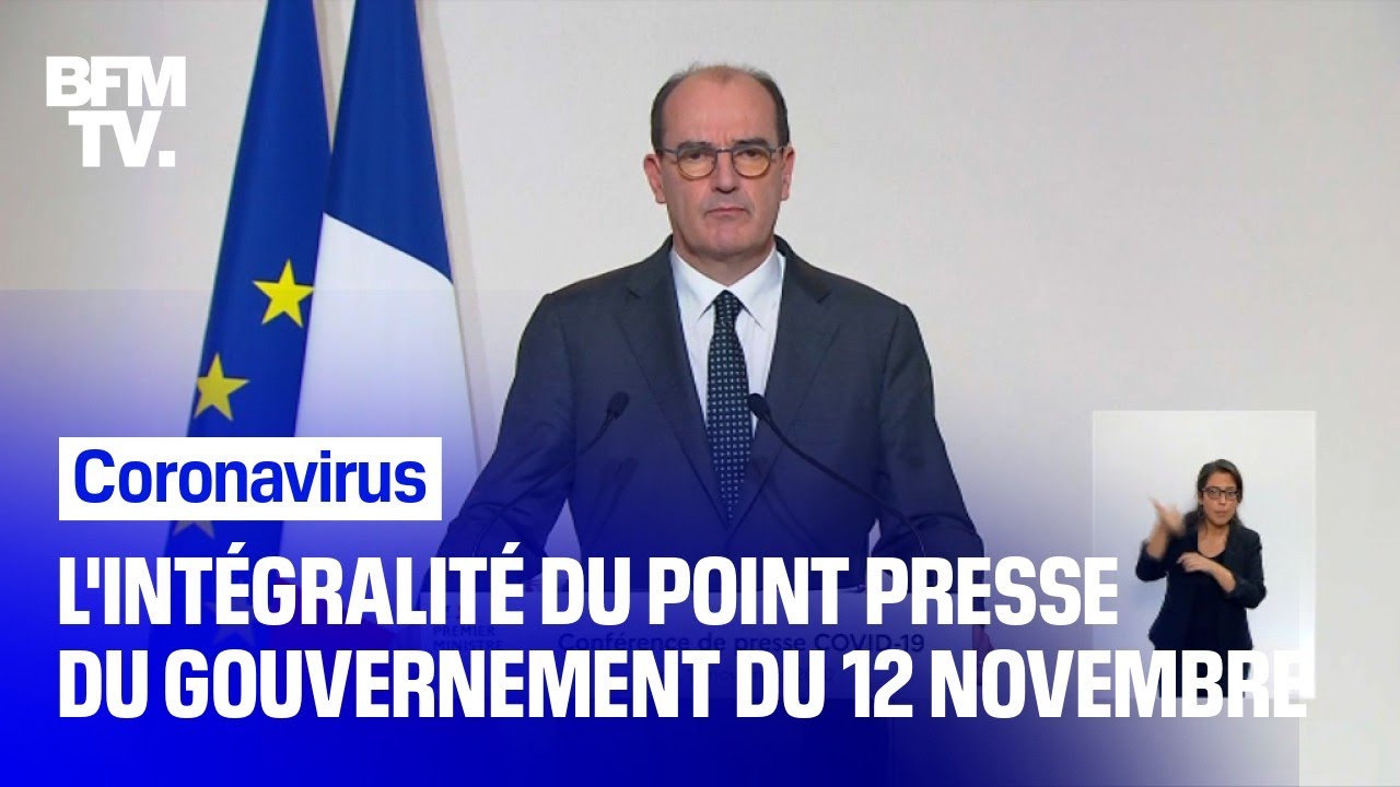 Covid-19: le point presse du gouvernement du 12 novembre en intégralité ...