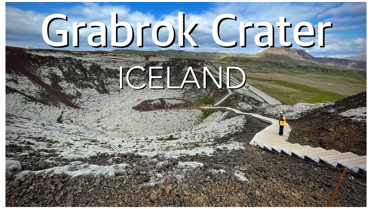 Grabrok Crater North Iceland - YouTube