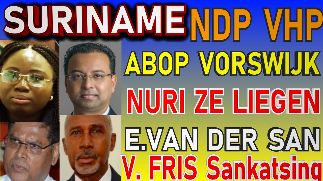 SURINAME ABOP Vorswijk GBB VHP Ze Liegen NR Mohamed E van der San V ...