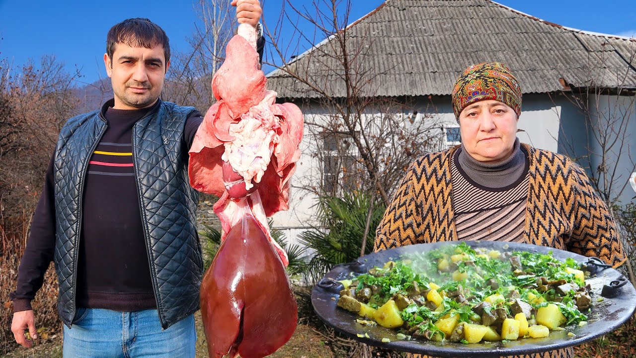VILLAGER'S FAVORITE DISH CIYER QOVURMA WITH LAMB LIVER, HEART AND ...