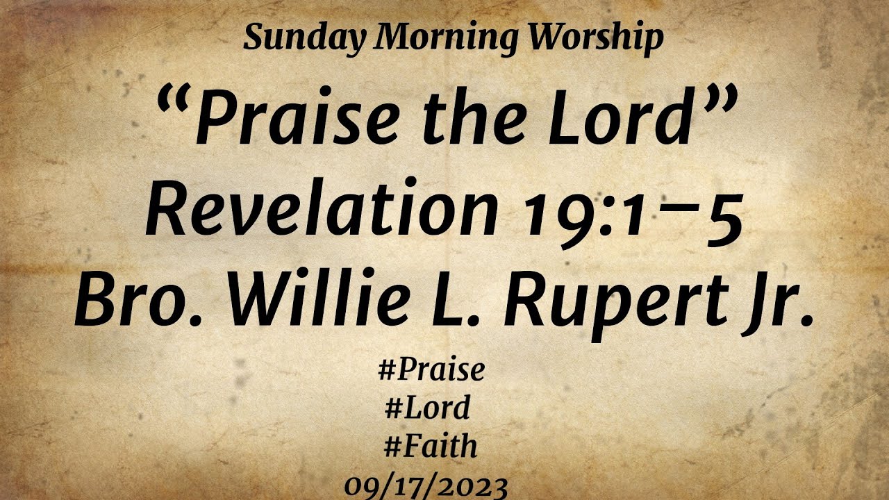 Praise the Lord | Sunday Worship Service - YouTube
