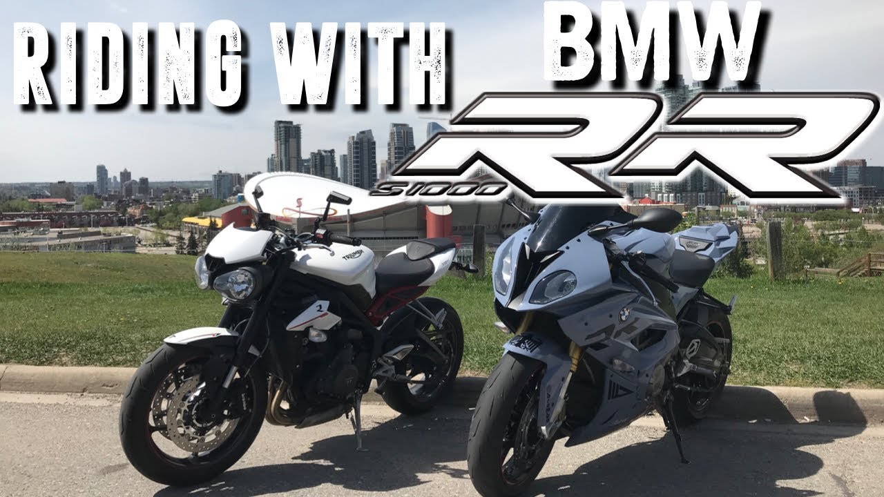 RIDING WITH BMW S1000RR's + WHEELIES - YouTube