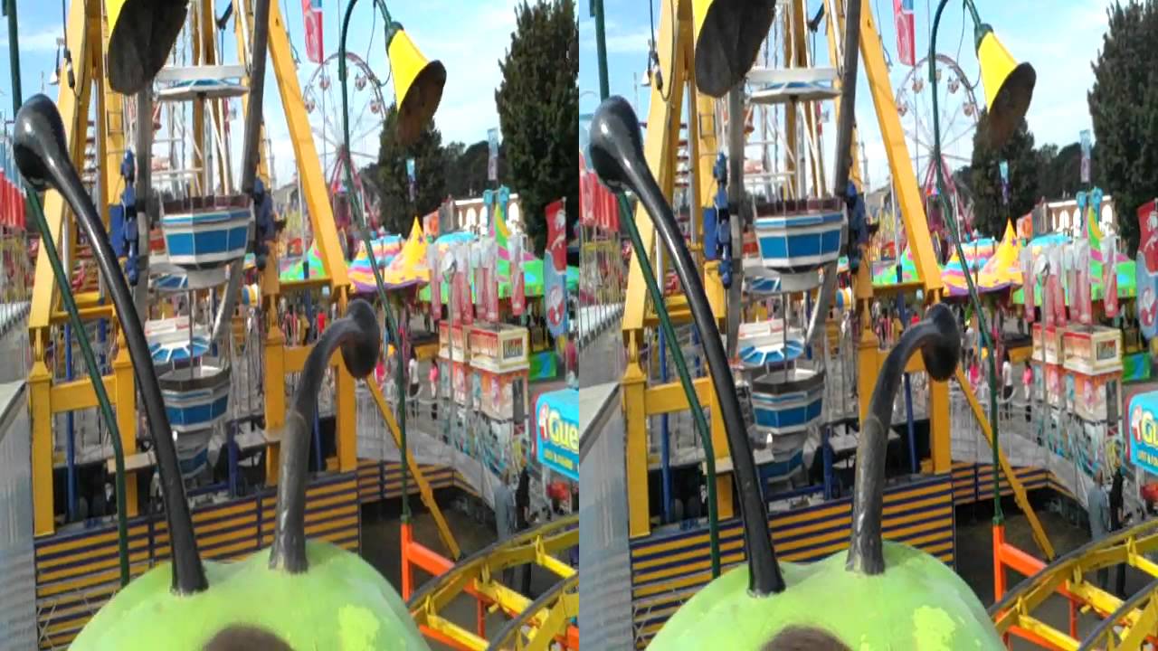 Roller coaster at the Big E - YouTube