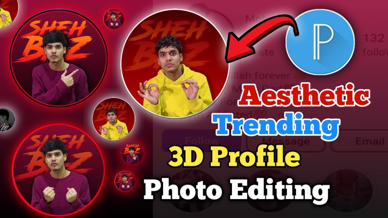 Aesthetic profile photo editing ||🥰profile photo editing tutorial - YouTube
