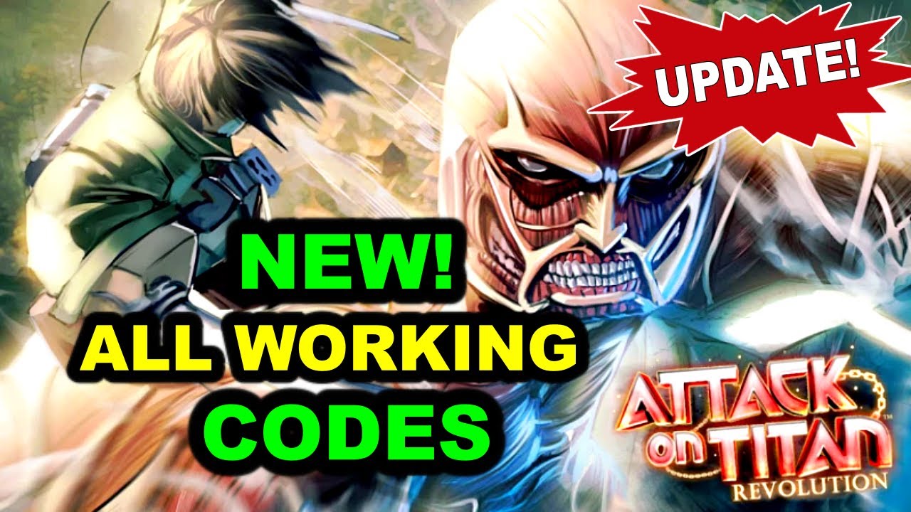 *NEW* ALL WORKING CODES FOR ATTACK ON TITAN REVOLUTION - ROBLOX AOT REVOLUTION CODES TODAY - YouTube
