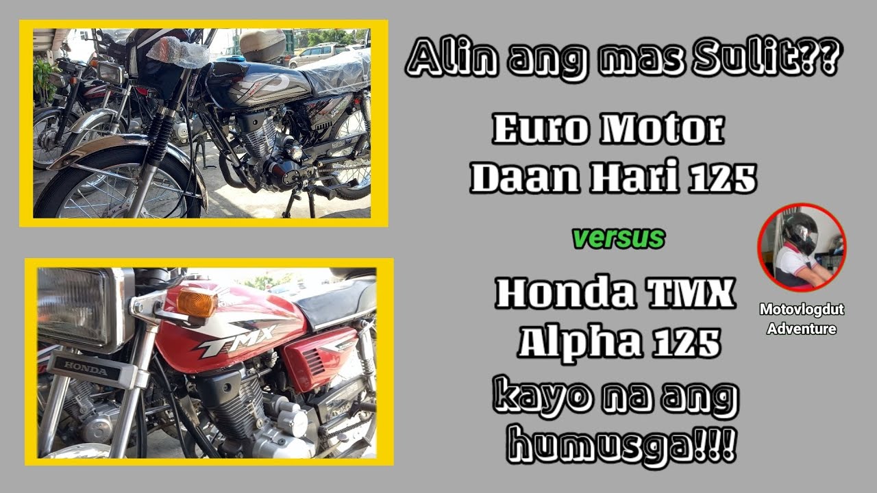 2022 EURO MOTOR Daan Hari 125 vs Honda Alpha 125 l Specs & Review - YouTube