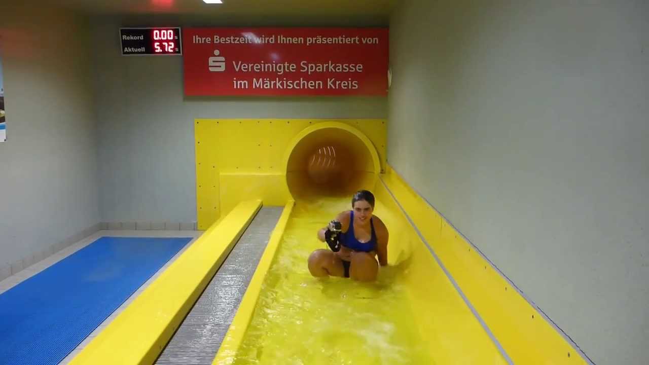 AquaMagis Plettenberg - Looping-Rutsche Onride - YouTube