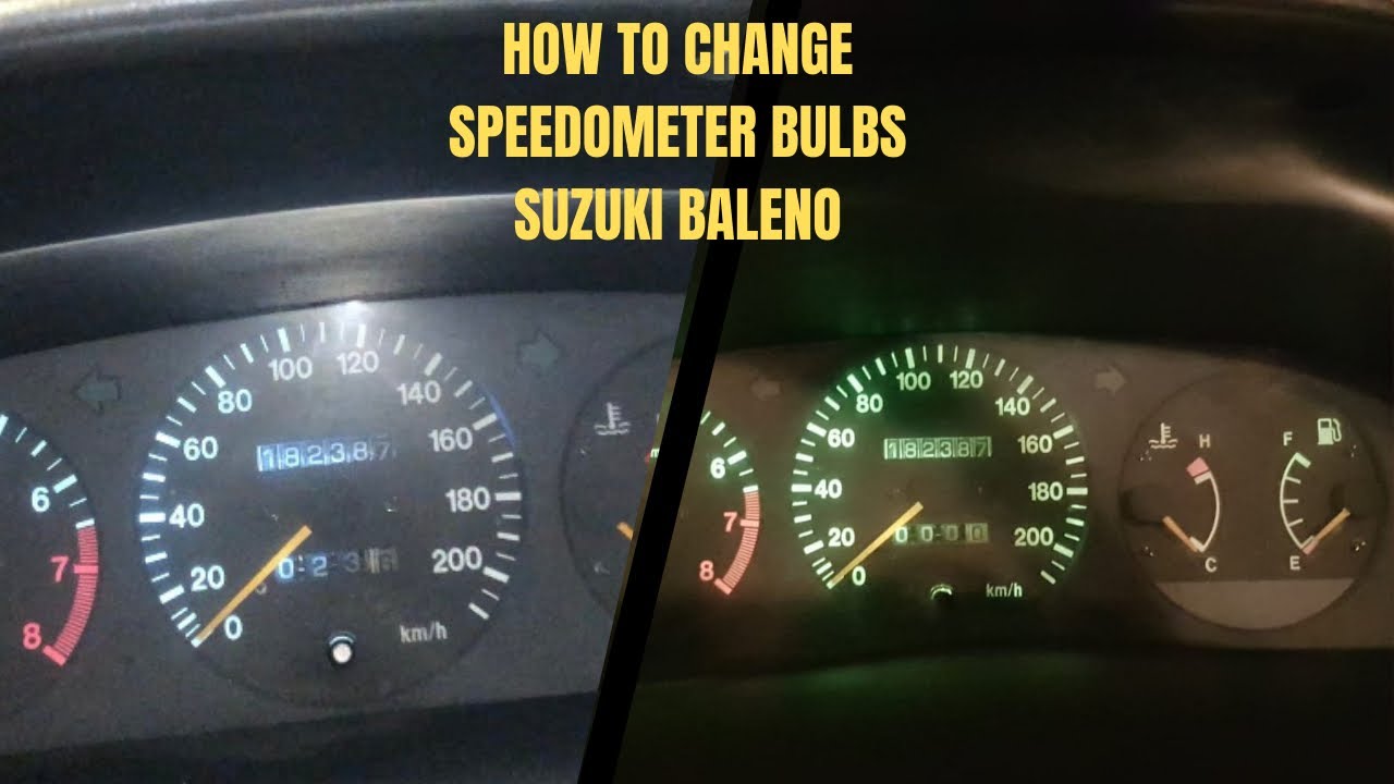 Suzuki Baleno 1999-2005 speedometer cluster LEDs bulbs replacement ...