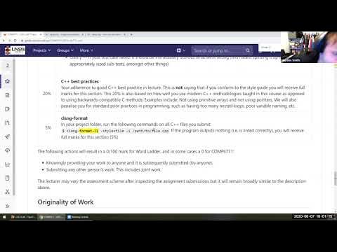 COMP6771 21T2 - Util - Clang Format - YouTube