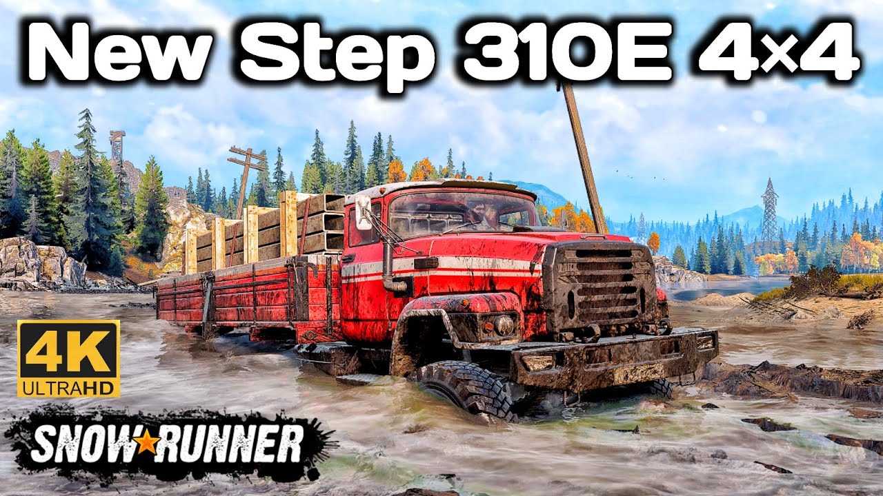 New Step 310E 4×4 In SnowRunner Season 14 #snowrunner #truck #4k - YouTube