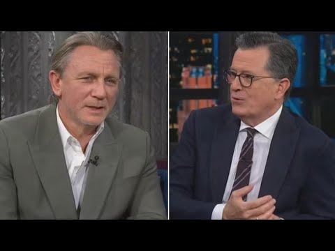 Daniel Craig Corrects Stephen Colbert's Pronunciation! - YouTube