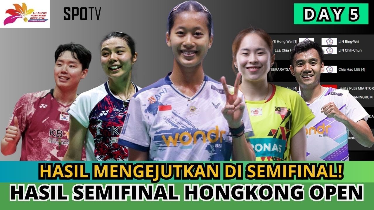HASIL SEMIFINAL HONGKONG OPEN 2024 HARI INI day 5~PUTRI KW ONFIRE!! #hongkongopen2024 - YouTube