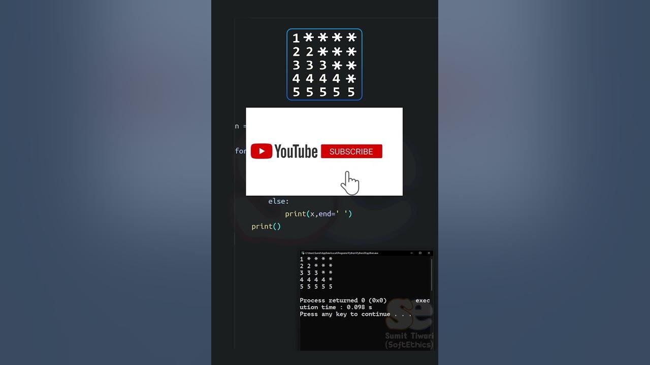 Python Pattern Program Number Symbol Pattern Shorts Python Patternshorts Pattern Youtube