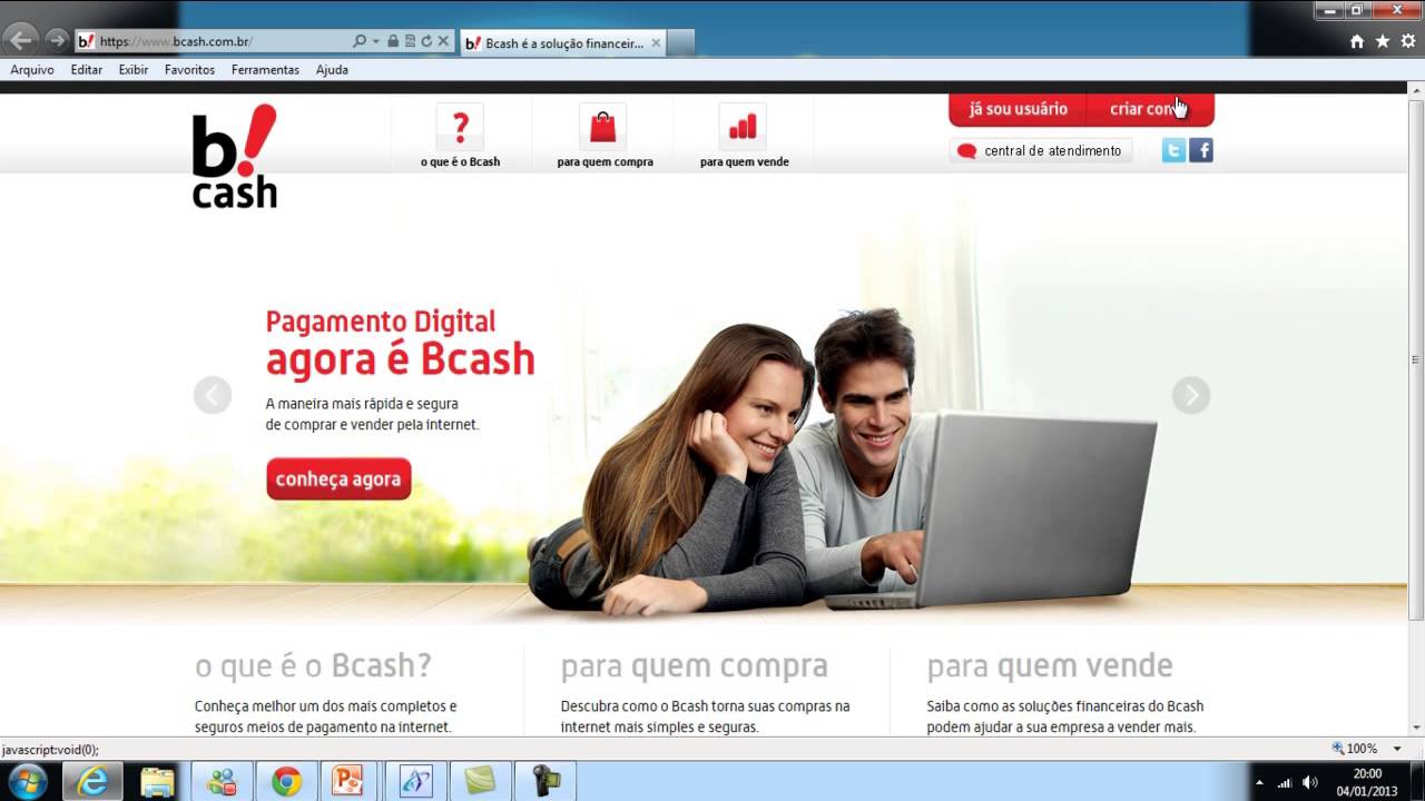 Como Criar / Cadastrar Conta No Site Pagamento Digital bCash - YouTube