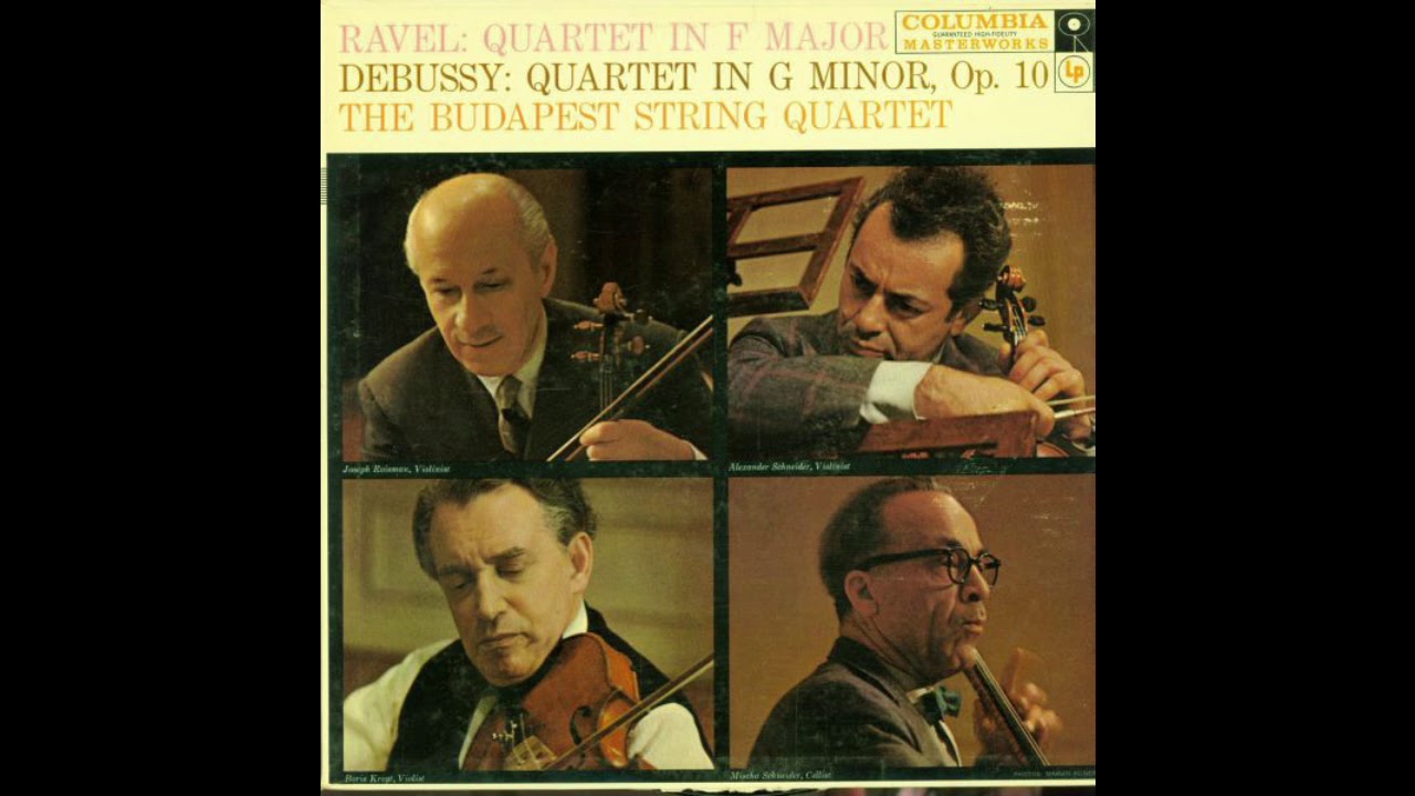Maurice Ravel Quartet In F Major : Debussy Quartet In G Minor, Opus 10 1953 Vinyl LP - YouTube