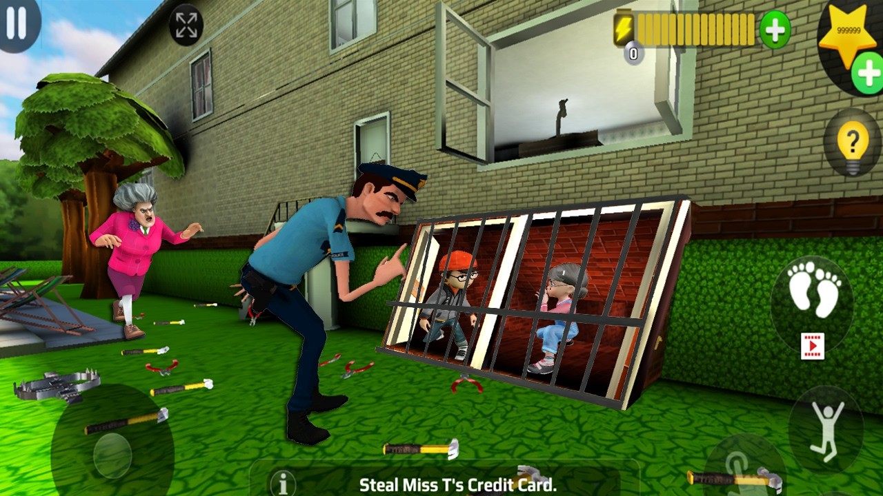 Scary Teacher 3D - New updater, troll Miss T fell face down so fun ...