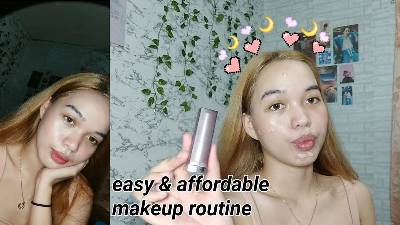 affordable quarantine makeup routine | quick & easy - YouTube