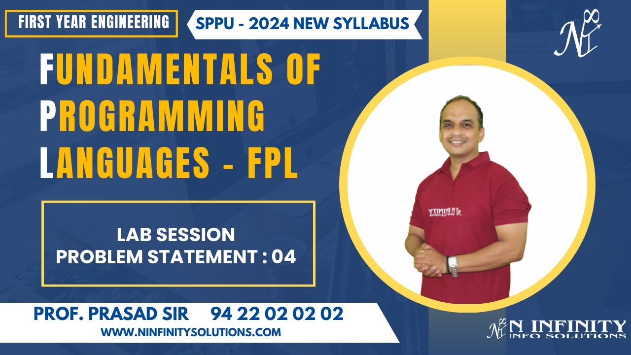 SPPU's FE - FPL | Session 20 | Lab Session 04 | Simple Arithmetic ...