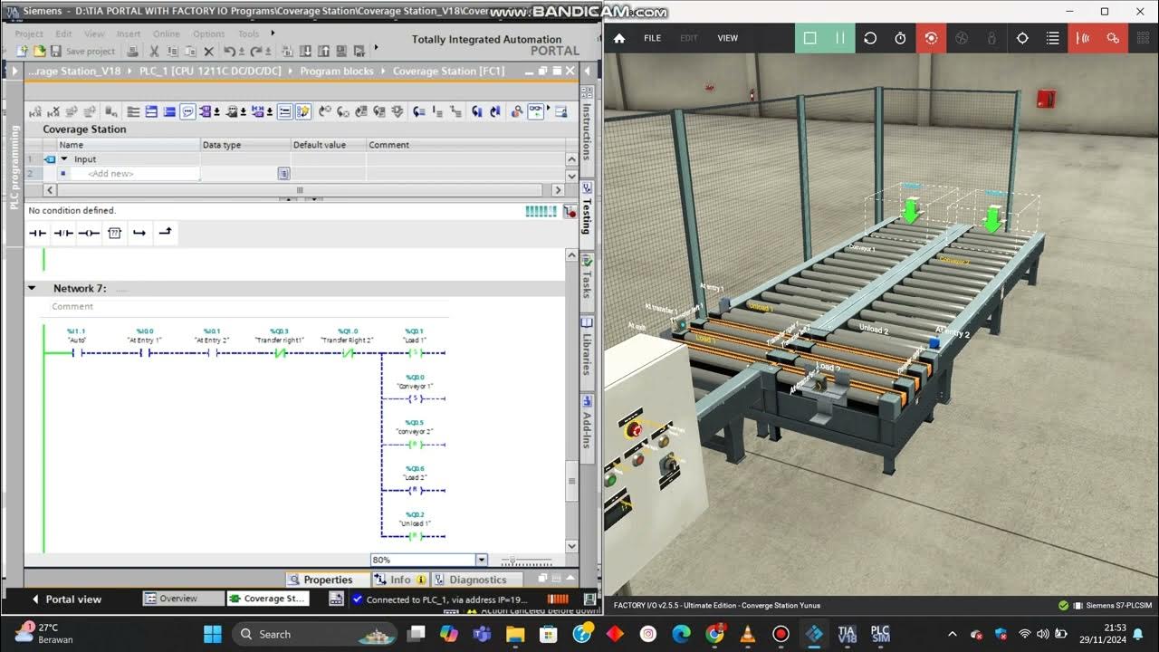 Converge Station - Programming Plc Tia Portal - Factory Io - YouTube