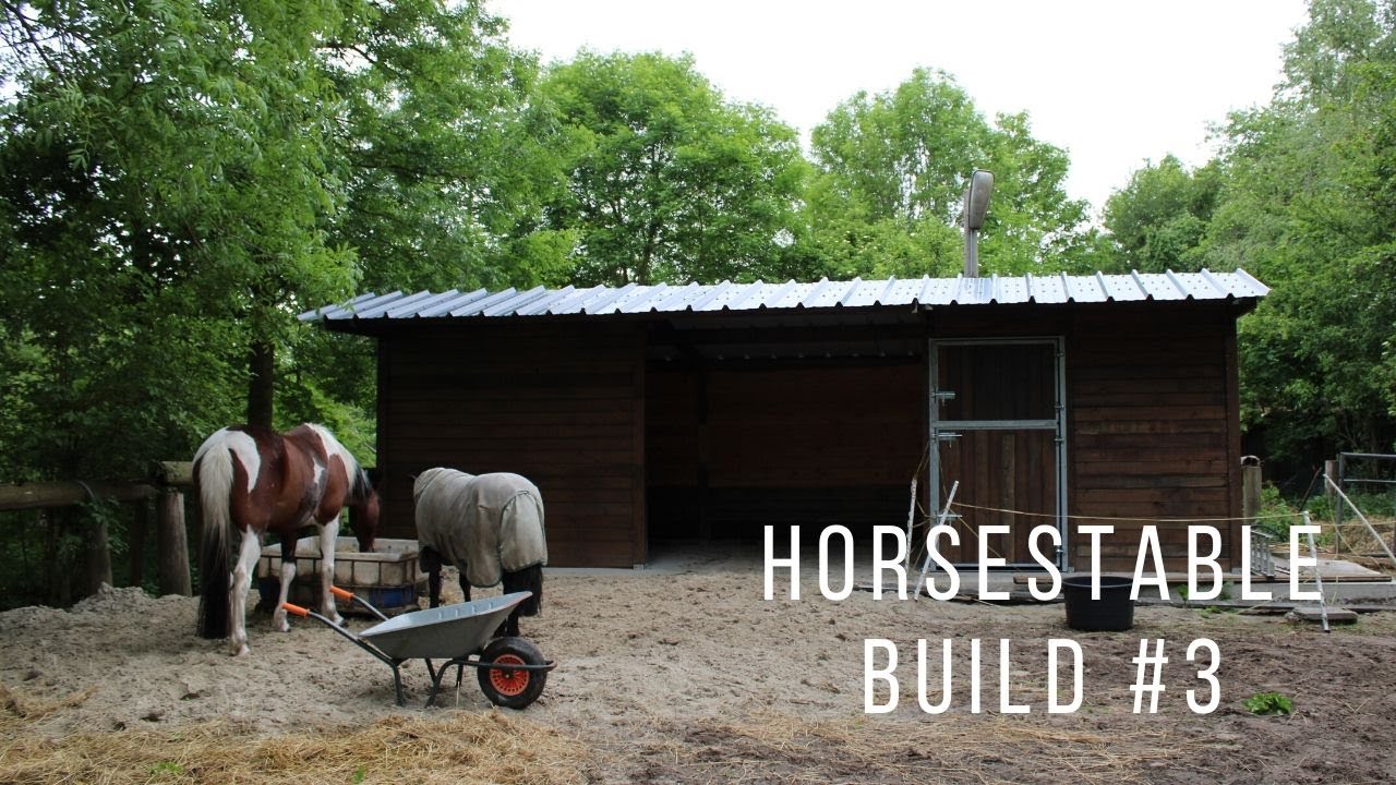 TIMELAPSE - Horse stable build #3 Last part!! - YouTube