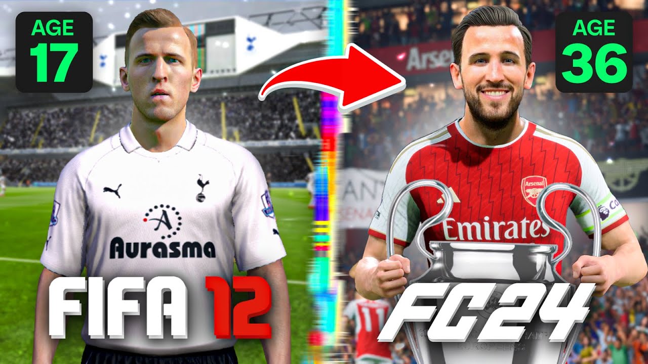 I Replayed HARRY KANE's Career From FIFA 12 to FC 24! - YouTube