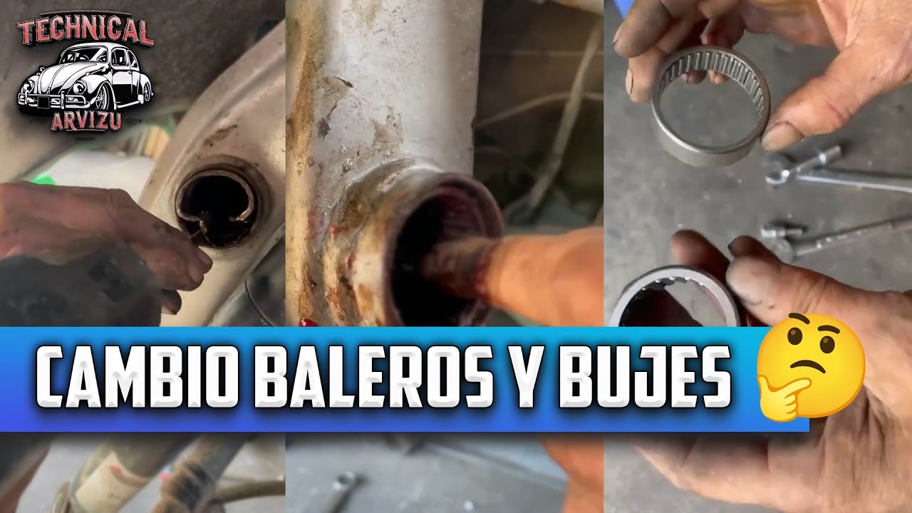 Cambio baleros y bujes “bushings” eje delantero del vocho - YouTube