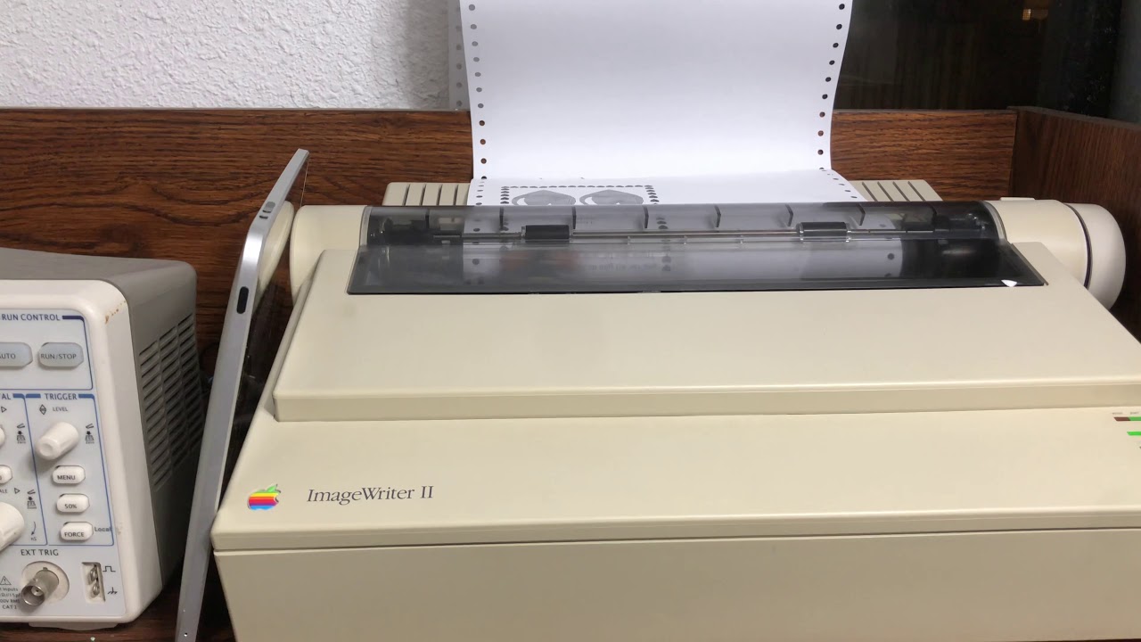 First print on my Macintosh SE - YouTube