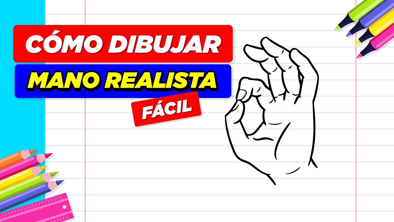 CÓMO DIBUJAR MANO REALISTA FÁCIL PASO A PASO #dibujo #drawing # ...
