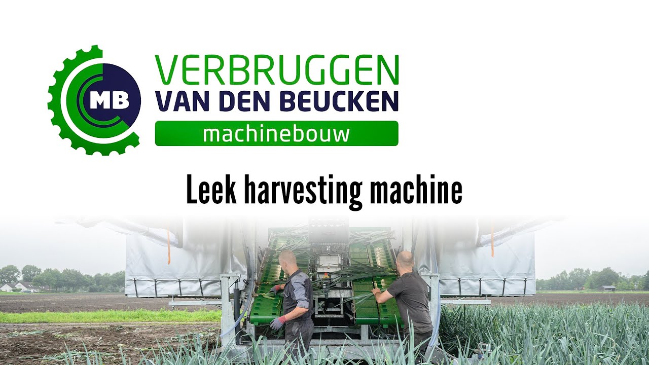 Leek harvesting machine - YouTube